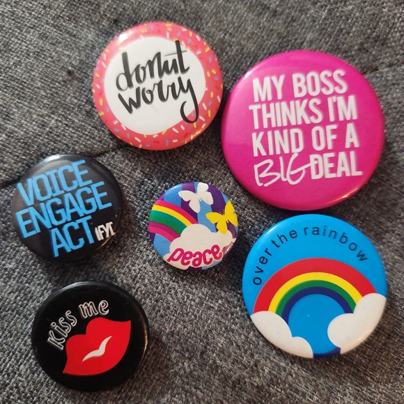 Accessories | Colorful Pin Button Set | Poshmark